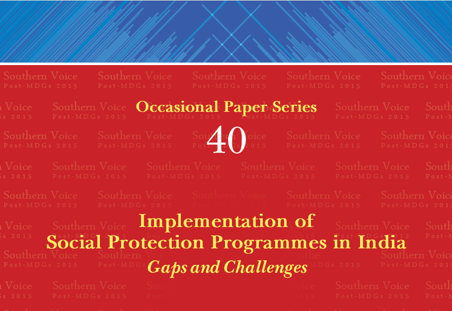 Implementation of Social Protection Programmes in India : Gaps and ...