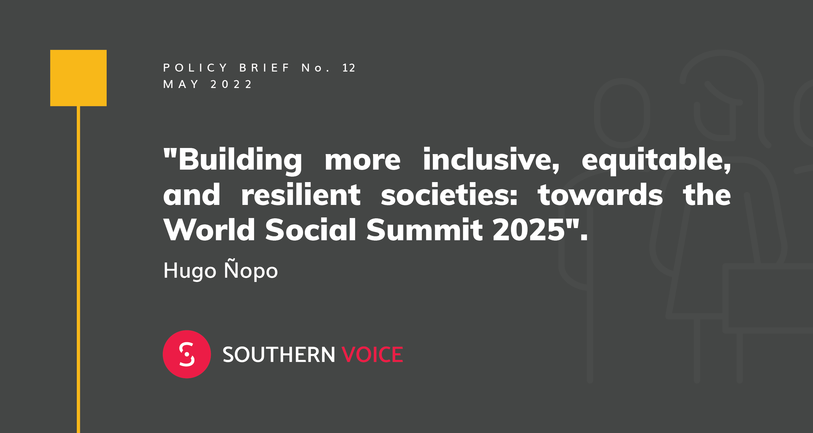 Building more inclusive, equitable, and resilient societies: towards ...